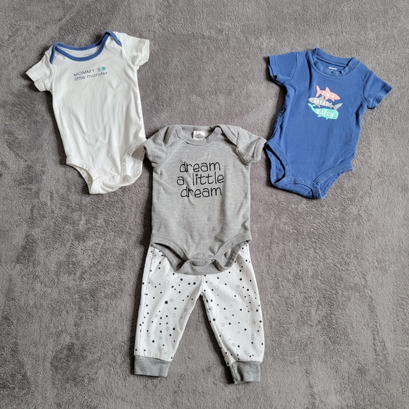 Baby Essentials | Matching Sets | Carters Baby Essentials Blue Gray And ...